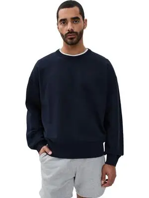 Reigning Champ Midweight Terry Relaxed Crewneck - Navy