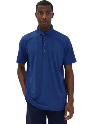 Greyson Saranac Striped Polo - Dart/maltese Blue