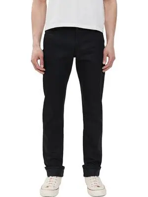 Naked & Famous Denim Weird Guy Cobra Stretch Selvedge Jeans - Black