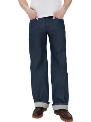 Naked & Famous Denim Strong Guy Selvedge Jeans - Natural Indigo