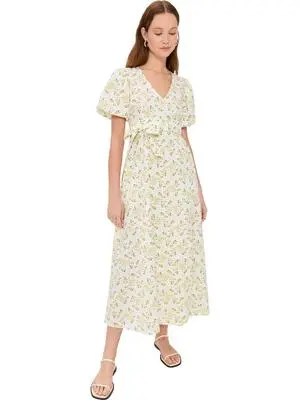 LA MAREGOLD Flora Wrap Maxi Dress - Vine Floral