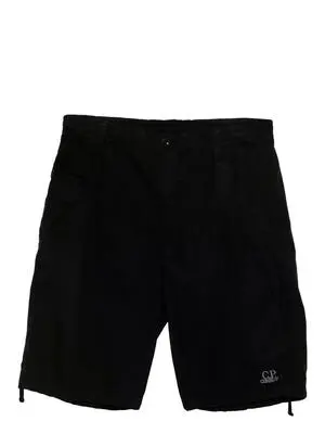 C.P. COMPANY Cotton Ripstop Shorts - Black