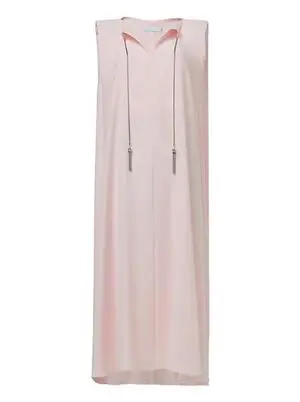 LEEM Tie-neck Sleeveless Woven Kaftan - Pink