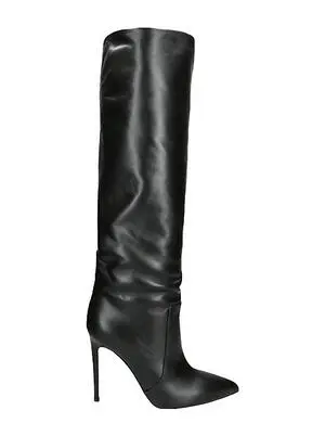 Paris Texas Stiletto 105 Leather Knee-high Boots - Black