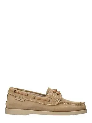 Manebí Hamptons Suede Boat Shoes - Beige