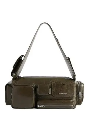 Balenciaga Superbusy Sling Bag - Dark Green
