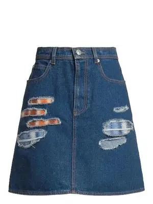 Marni Denim Flared Skirt - Blue