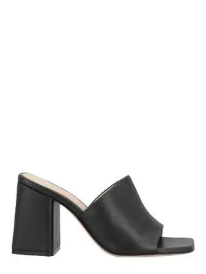 GIANVITO ROSSI Soft Leather Sandals - Black
