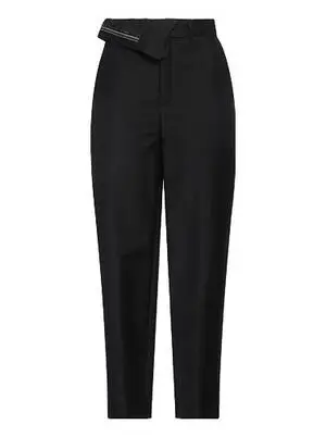 Fendi Mohair Wool Tapered Pants - Black