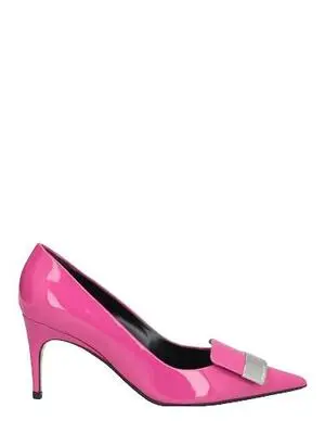 SERGIO ROSSI Patent Leather Stiletto Pumps - Pink