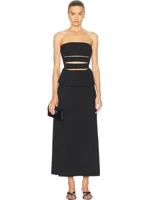 Proenza Schouler Strapless Dress - Black