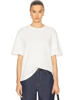 ST. AGNI Organic Cotton Relaxed Tee - White