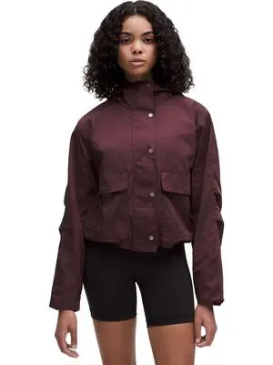 Lululemon Cropped Utility Windbreaker - Goodnight Plum