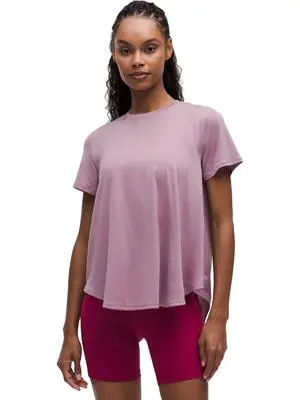 Lululemon Lightweight Split-back Training T-shirt Lavender Lux