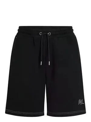 Karl Lagerfeld Contrast-stitch Shorts - Black