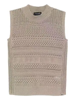 Fabiana Filippi Cotton Vest - Brown