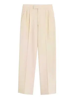 Valentino Garavani Wool Gabardine Trousers - Neutrals