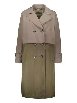 Herno Layered Rain Coat - Neutrals