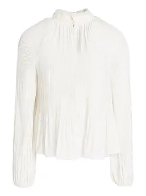 Veronica Beard Walker Pleated Crepe De Chine Blouse - Off-white
