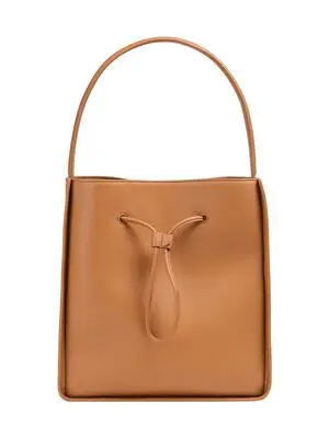 3.1 Phillip Lim Soleil Large Pebbled-Leather Bucket Bag Camel