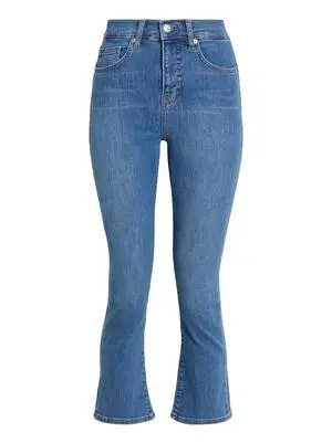 Veronica Beard Carly High-rise Kick-flare Jeans - Mid Denim