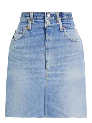 RE/DONE WITH LEVI'S Levi's Denim Mini Skirt - Light Denim