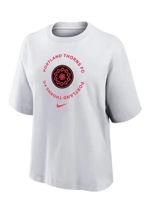 Nike Portland Thorns Fc Nwsl Boxy T-shirt - White