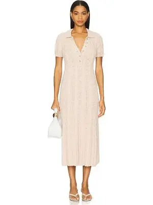 Free People Amory Midi Dress - Sand Dollar