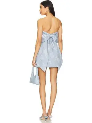 STONE COLD FOX X Tori Mini Dress - Dusty Blue