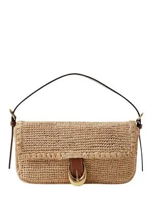 STAUD STAUD Harlow Raffia Shoulder Bag