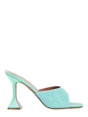 Amina Muaddi 95mm Lupita Mules - Green