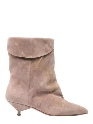 GISEL MOIRE Miriam 40mm Boots - Neutrals