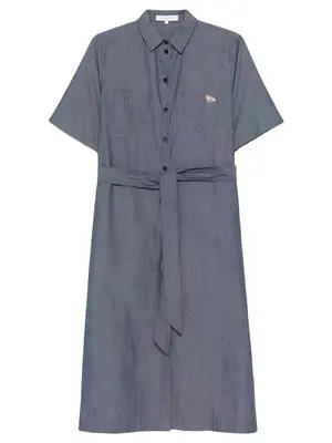 MAISON KITSUNÉ Maison Kitsuné Double-Pocket Midi Shirt Dress