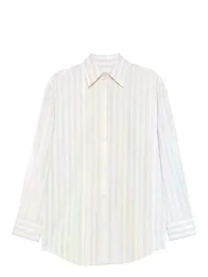 Saint Laurent Striped Shirt - Neutrals