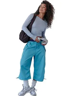Free People FP Movement Canyon Crop Hike Pants Seaglass