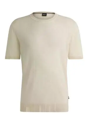 BOSS Knitted T-shirt - Neutrals