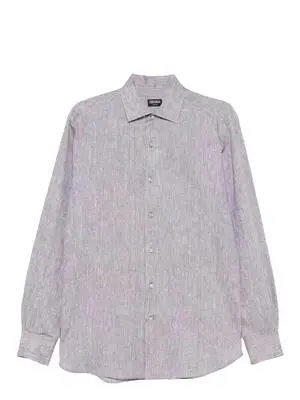 Zegna Oasi Lino Shirt - Grey