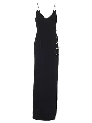 Elie Saab Bow-embellished Gown - Black