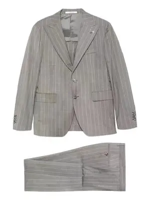 Tagliatore Striped Suit - Grey