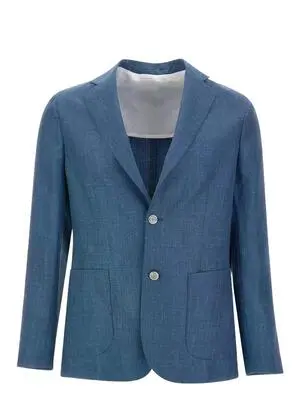 BARBA NAPOLI Single-breasted Blazer - Blue