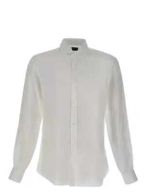 BARBA NAPOLI Linen Shirt - White