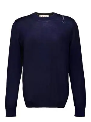 Marni Embroidered Sweater - Blue