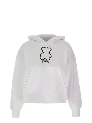 Iceberg Cotton Fleece-back Hoodie - White