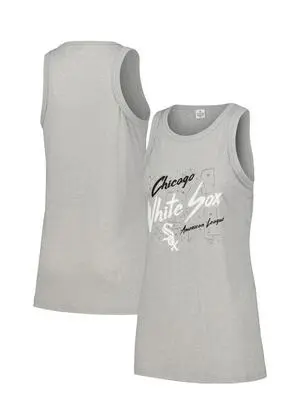 SOFT AS A GRAPE Chicago White Sox Gauze High Neck Tank Top - Gray