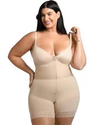 SHAPELLX Airslim Elasticfuse Waistband Shaping Bodysuit - Buttercream