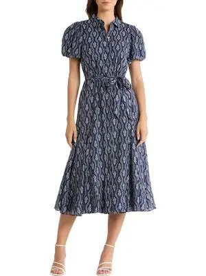 CECE DUPRAZ CeCe Floral Print Shirtdress