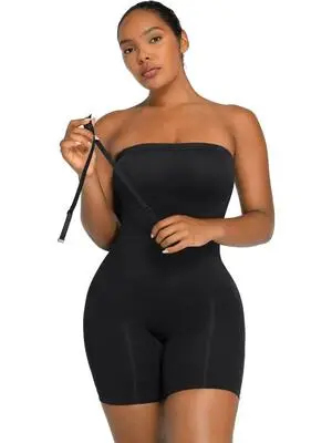 SHAPELLX Seamless Sculpt Strapless Bodysuit - Standard Black