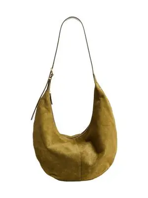 Madewell The Essential Curve Shoulder Bag - Aged Olive