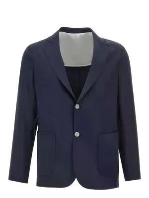 BARBA NAPOLI Wool Blazer - Blue