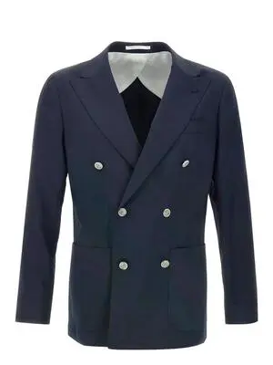 BARBA NAPOLI Wool Blazer - Blue